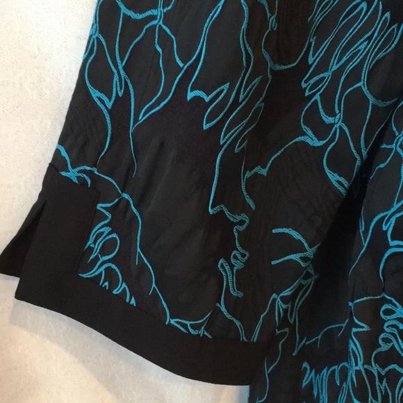 Misook | Jackets & Coats | Nwt Misook Black Teal Open Lined Jacket Sz ...